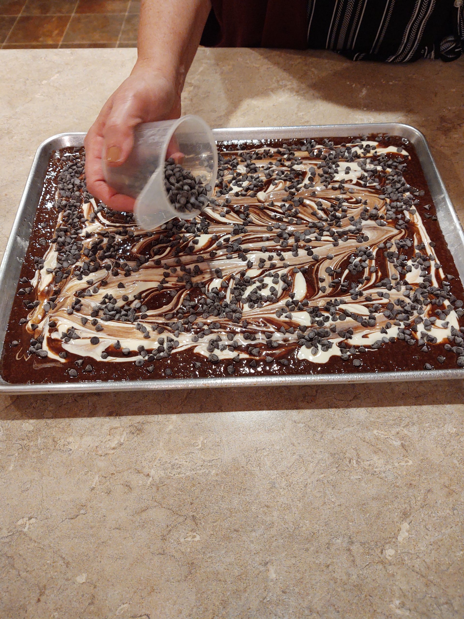 Marble Cream Cheese Brownies - Cooking With Rebecca